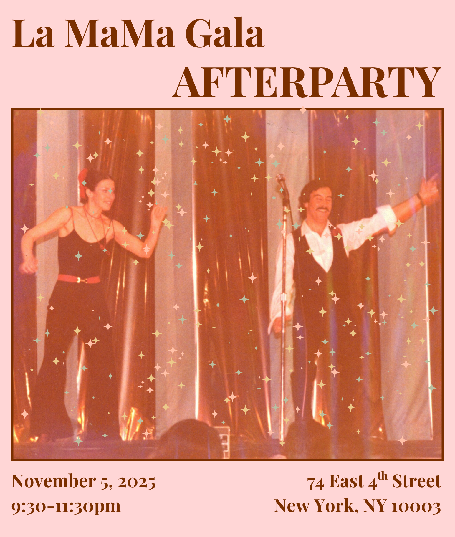 La MaMa Gala Afterparty – November 5 - La MaMa | Experimental Theatre ...